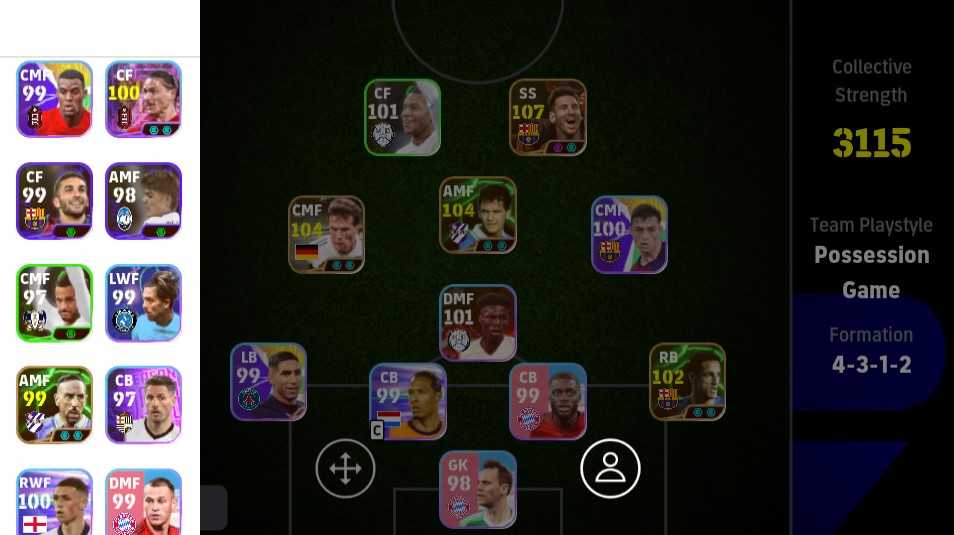 EFOOTBALL ACCOUNT ANDROID IOS MOBILE BLITZ MESSI BAGGIO MATTHAUS MBAPPE ...