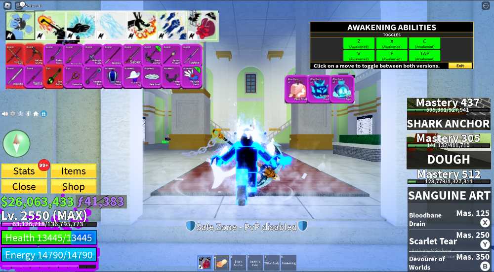 New Melee Blox Fruit Account!!| Fish V4 T10 | Sanguine art | CDK ...