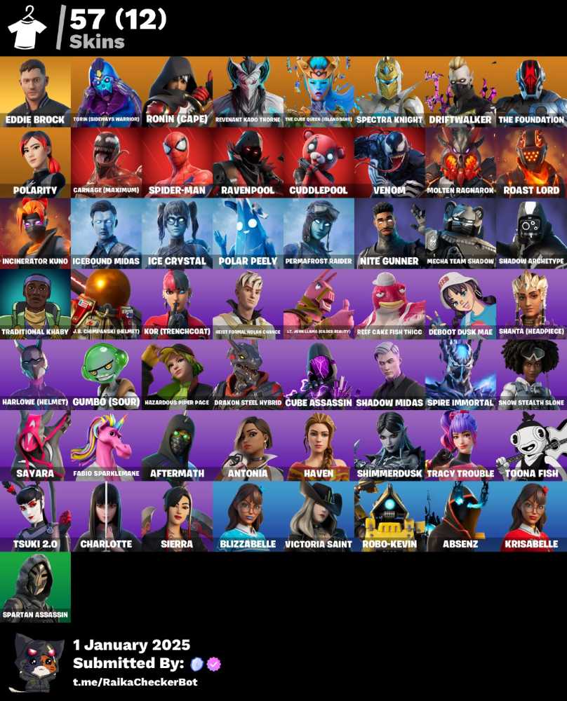 [PC/XBOX/PSN] 57 SKINS | EDDIE BROCK TORIN (SIDEWAYS WARRIOR) RONIN ...