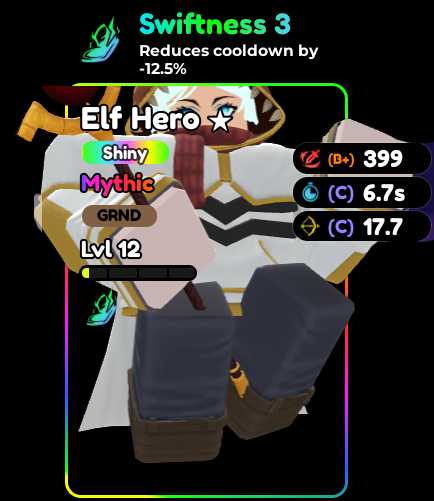Shiny Elf Hero Frieren EVO Roblox - Anime Defenders