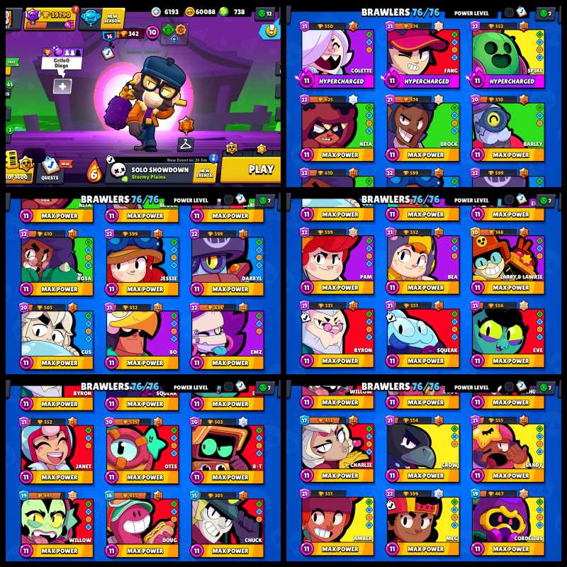 BOOM OFFER ️76 Brawlers 39K Trophies 80+ Skins Many Coins and Gems ...