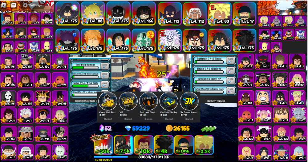 #014 ⭐ASTD⭐ All Star Tower Defense GOAT ACCOUNT LVL 257 : x17 7 STAR ...