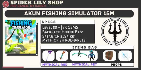 Roblox Fishing Simulator | 15M Coins + Mythical Rod + Pets | Automatic ...