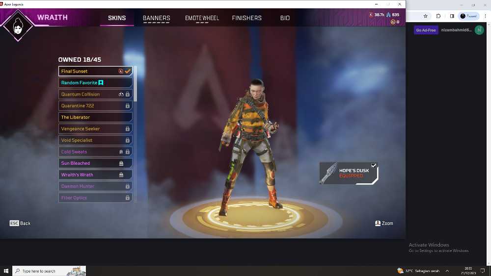 PC LVL 453 HEIRLOOM WRAITH BALLER 61 BP S10 MAX, CROSS PROGRESSION ...