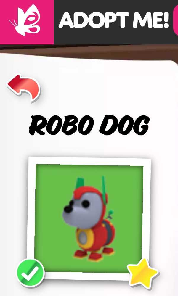 ROBO DOG NFR ADOPT ME