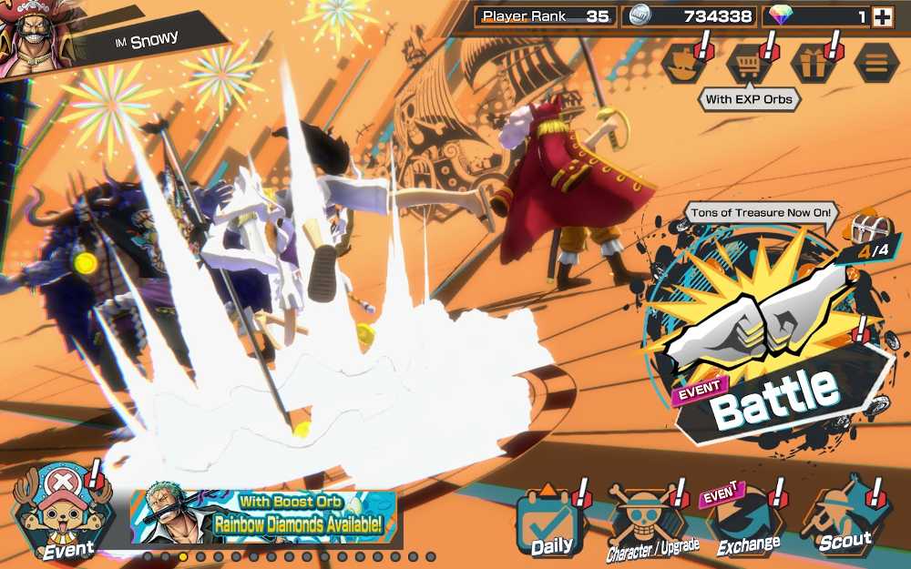 #64 3 Extreme Gol D. Roger Max + Ex Luffy Gear Five Nika B5 Lv83 + Ex ...