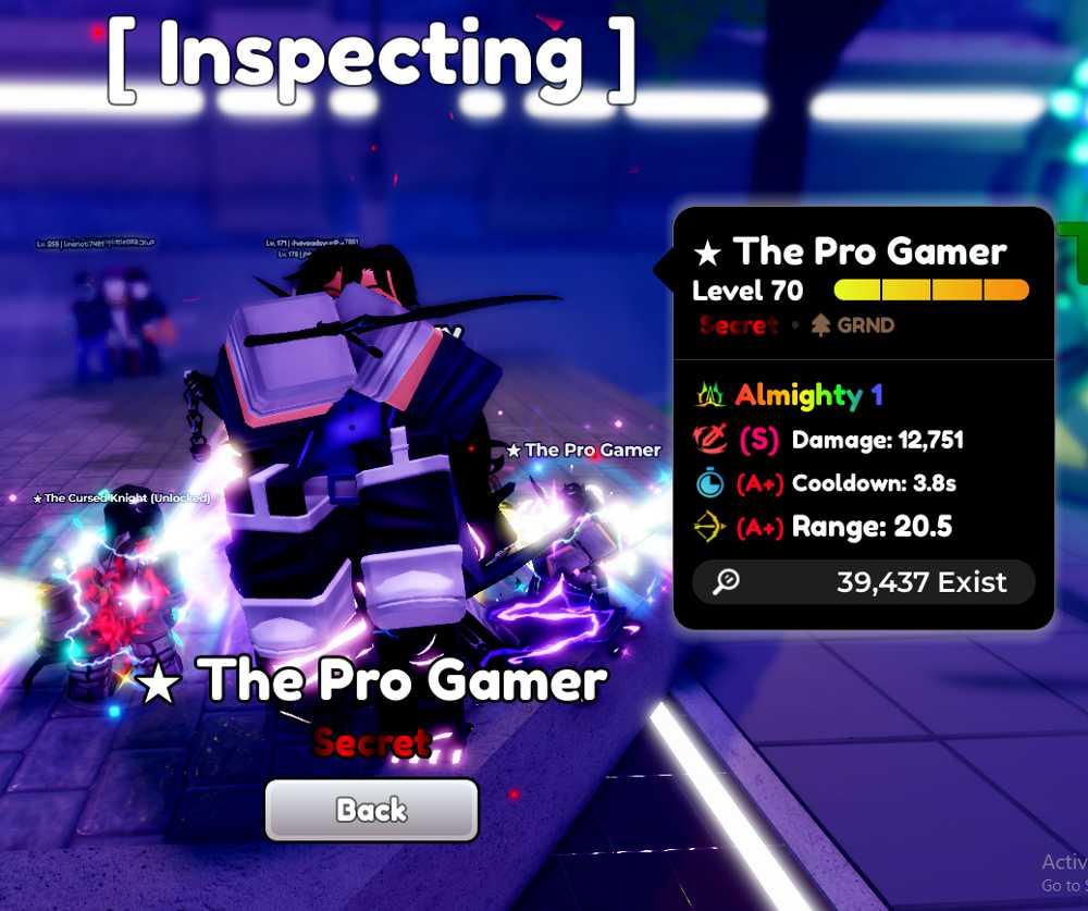 [INSTANT DELIVERY] ALMIGHTY THE PRO GAMER SJW B+ A+ S Stats - [ANIME ...