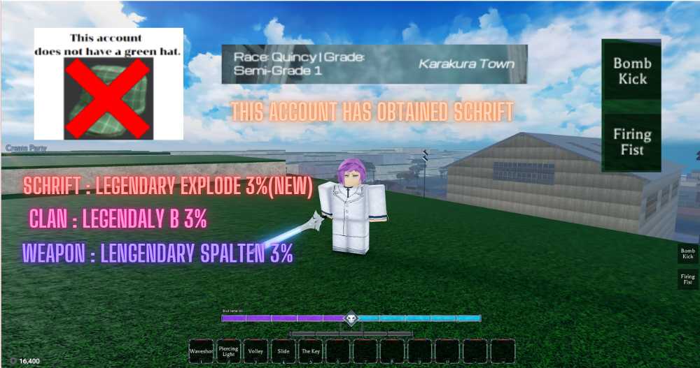 Quincy Shrift Legendary Explode (New) | Clan Legendary B | Semi-Grade 1 ...