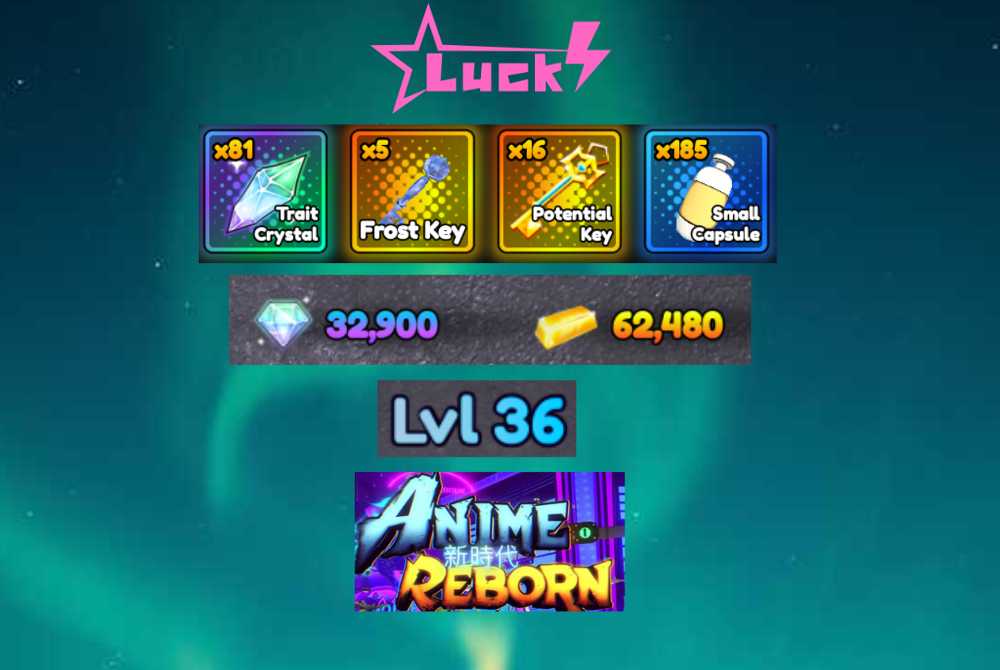 ID3 Anime Reborn | 32k Gems- 81 Traits Crystal + 5 Frost Key + 16 ...