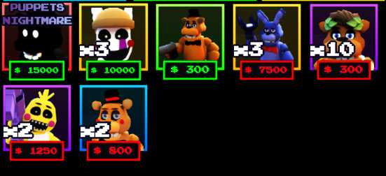 Five Nights TD | Shadow Freddy [Puppets Nightmare trait] | Starter Account