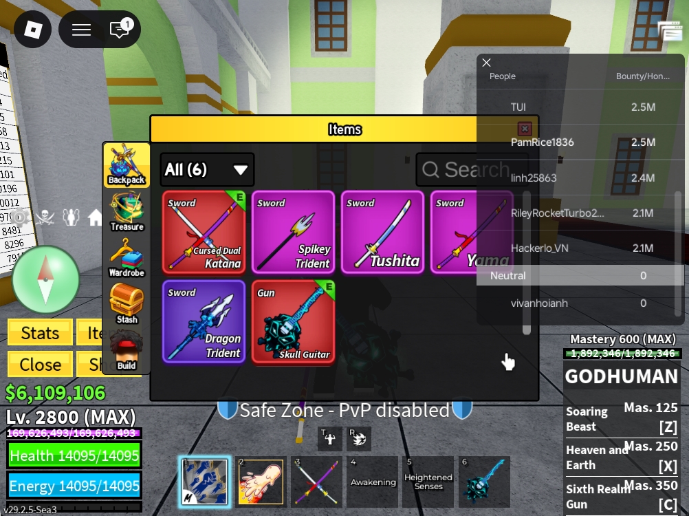 ID 528:LV 2800+GOD+CDK+SGT RACE GHOUL V4 FULL GEAR + Dough V2 + Gravity ...