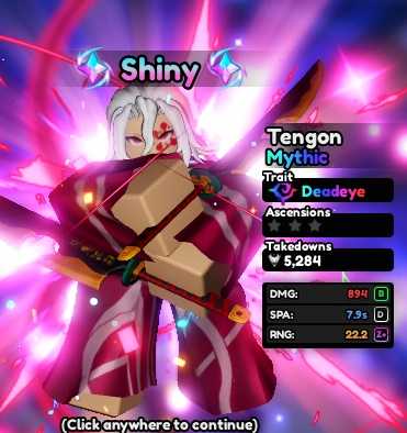 Monarch 0.1 Obito Evo // Shiny Tengen 0.375 // Anime Vanguards