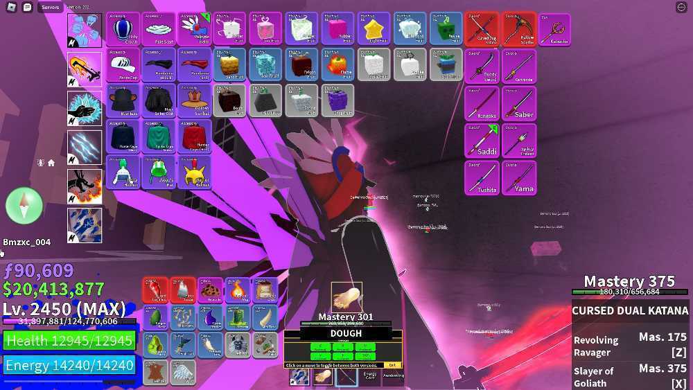 BloxFruit AccountRace V4 Cyborg Full Tier 10 Dough AWAKENING 20 M Beli ...