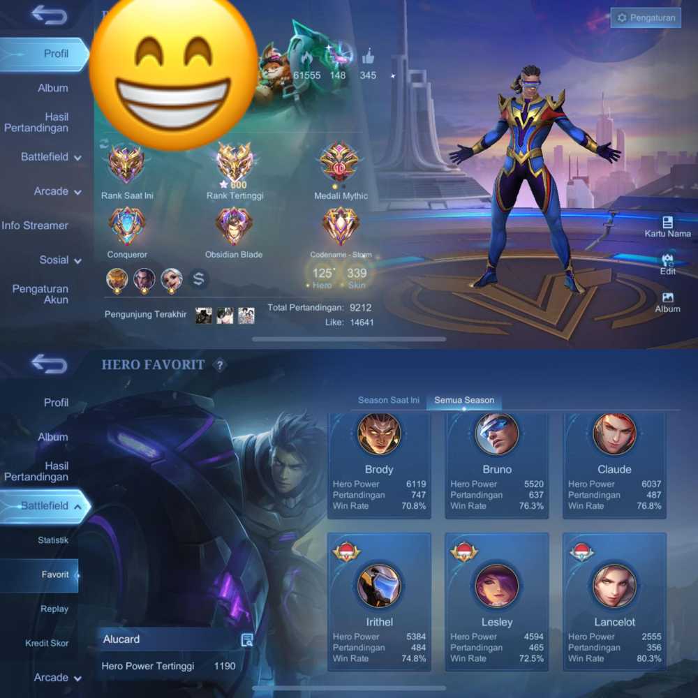 Highest 600 Stars. High win rate. Marksman. 5 Legend. Brody Collector ...