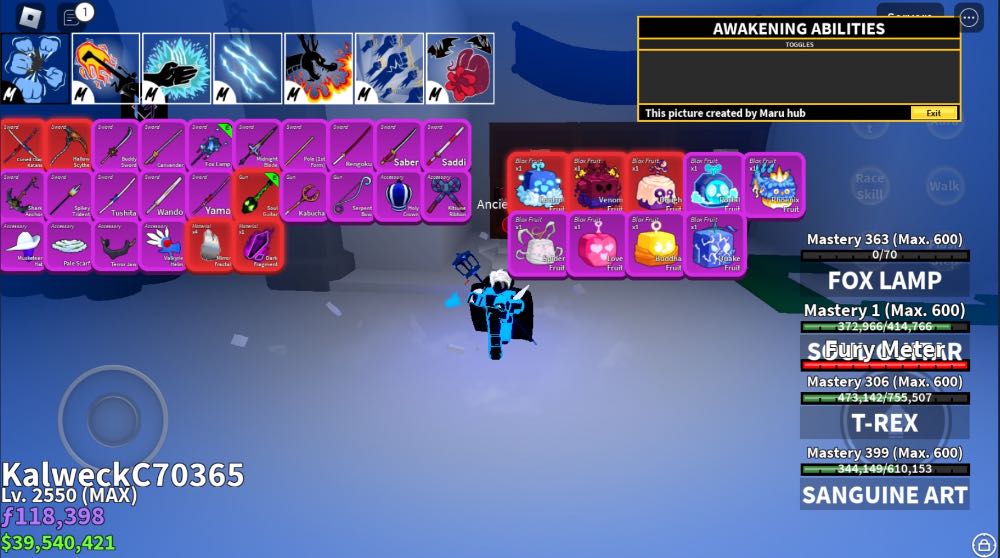 ️ New Fighting Styles| Bloxfruit Account Lv.2550️| Shark V4(Tier 10 ...