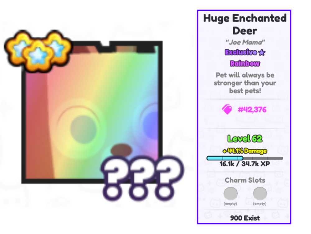 RAINBOW HUGE ENCHANTED DEER - Pet Simulator 99 - Pet Sim 99 - PS99