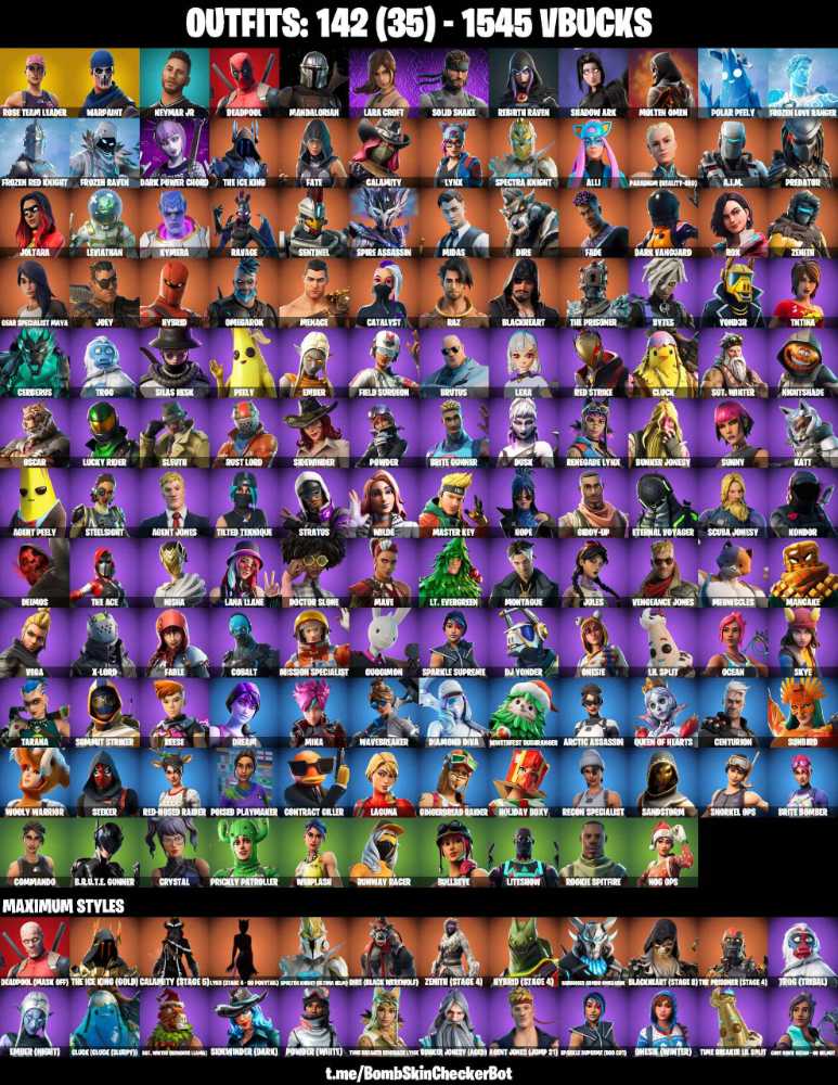 142 SKINS - 1545 VB - TAKE THE L - OG STW - JABBA SWITCHWAY - ALLI ...