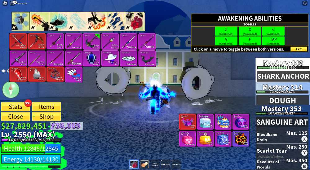 New Melee Blox Fruit Account!!| Shark V4 T10 | Sanguine art | CDK ...