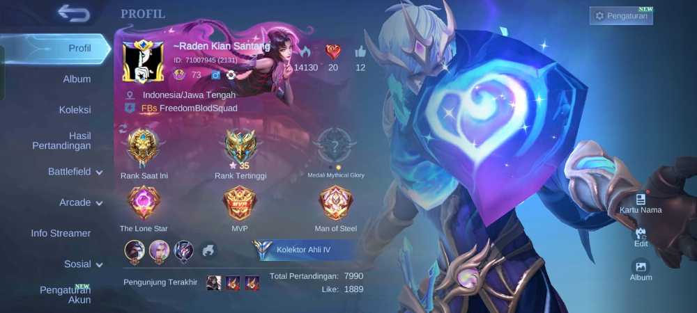 HERO 126 SKIN 157 | EMBLEM ALL MAX | EPIC LANCELOT | EPIC GUSION | EPIC ...