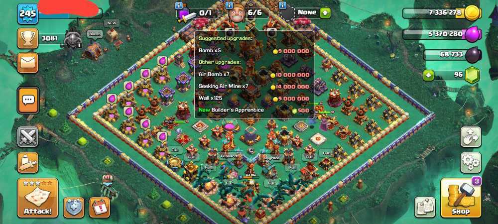 MAXED TH16 ALL EQUIPMENT MAXED HEROES ONLY WALLS AND TRAPS LEFT MAXED ...