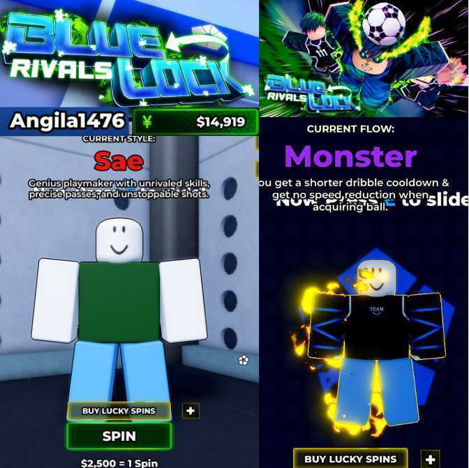 ROBLOX | Blue Lock: Rivals | Style Sae | Flow Monster | Unverified ...