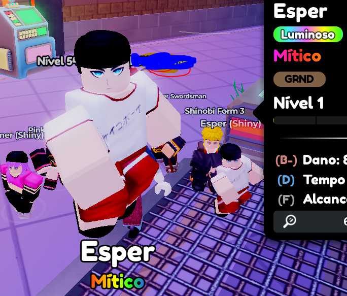 Acc with Mitic Esper shiny Anime defenders