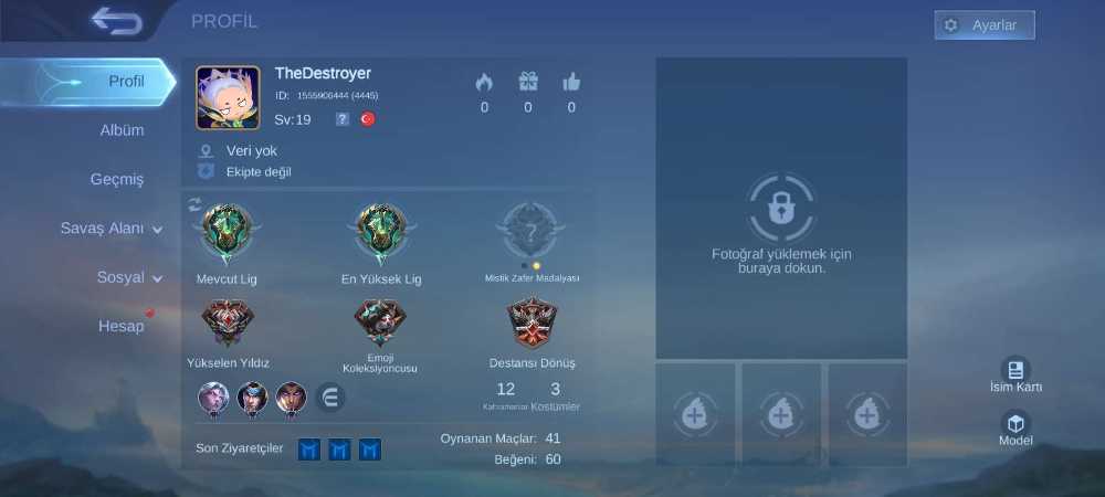 Mobile Legends Epic Rank Account And More