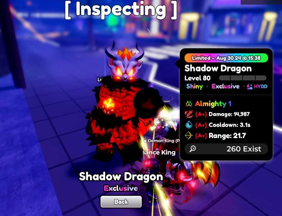 Shiny Shadow Dragon Almighty 1 (Unevo) - Evo to SSS