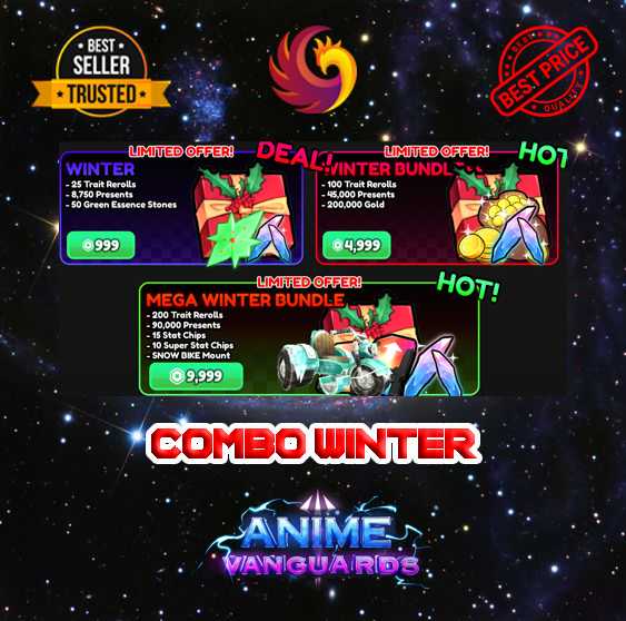 [Anime Vanguards]Limited Offer Combo Winter + Winter Bundle ++ Mega ...