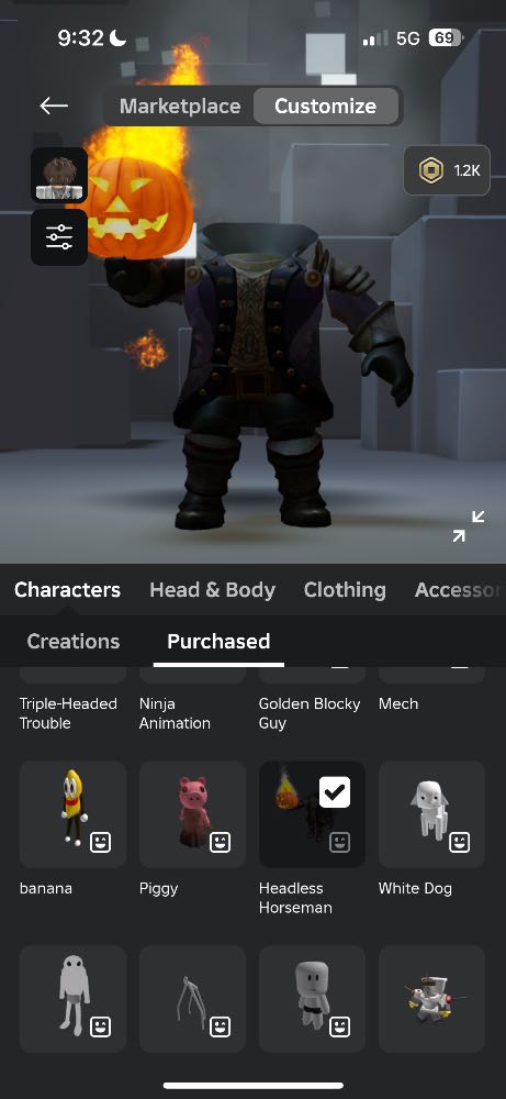 Headless + Korblox Stacked Account || Roblox