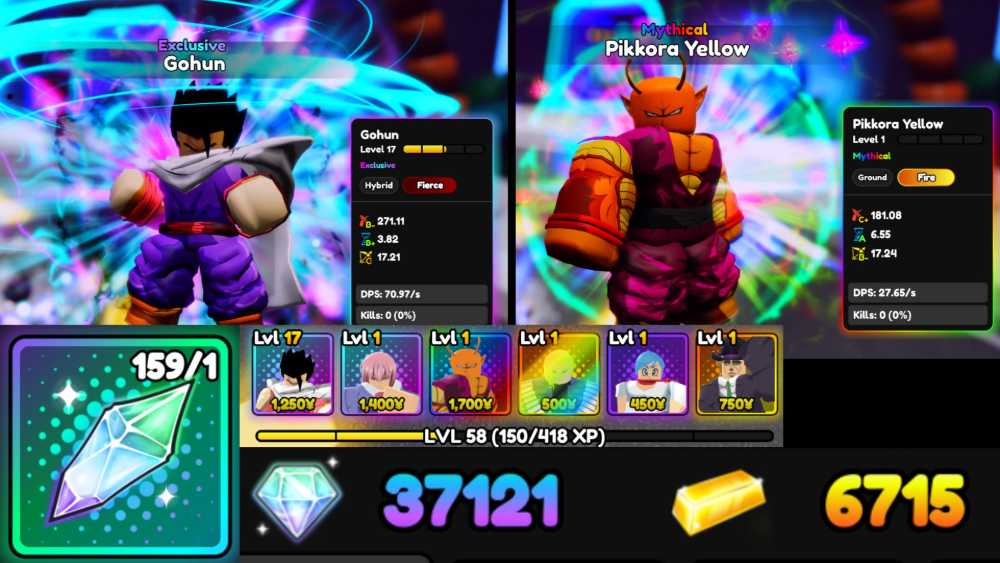 [INSTANT DELIVERY] LVL 58 1559 RRS/REROLLS EXCLUSIVE GOHUN 37K GEMS ...