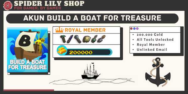 Roblox Build a Boat for Treasure Account | BABFT | 200.000 Gold + All ...