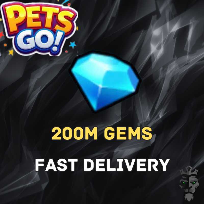 200M Gems Pets Go - Instant Delivery