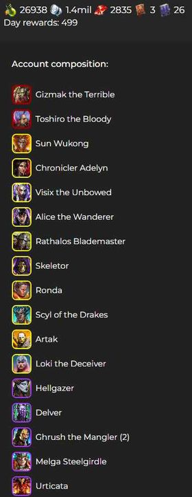 RAID: SL Accounts for Sale