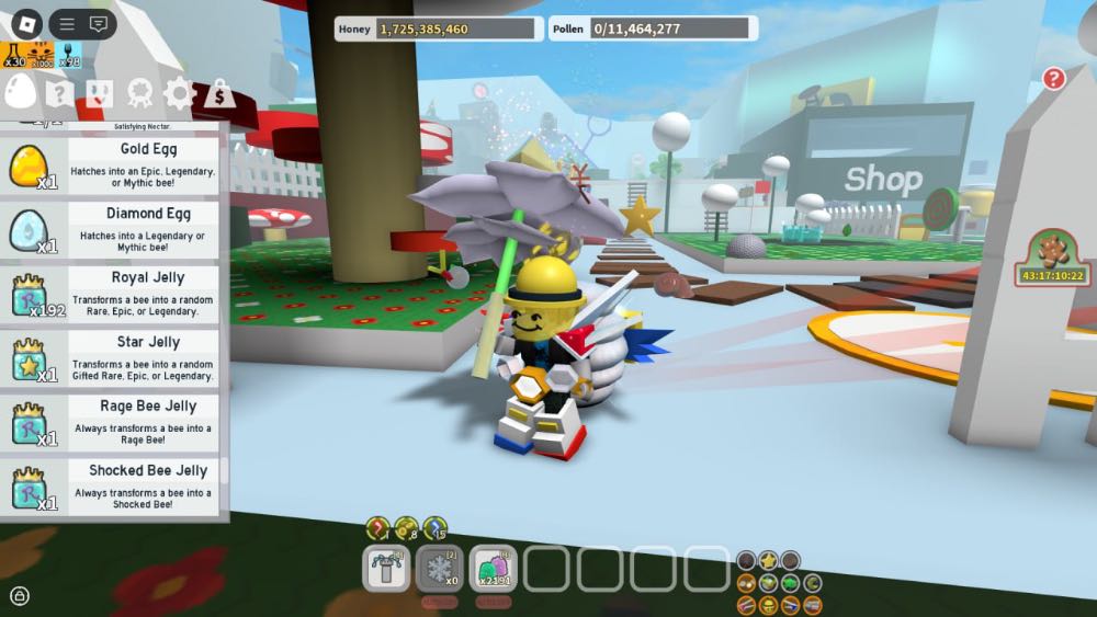 BSS.124 Bee Swarm Simulator | BSS | Account 43 Bee | Auto Delivery