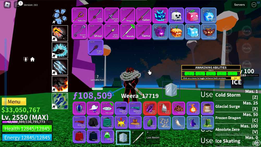 Blox Fruit | Level 2550 | Awaken Ice | GodHuman | Unverified Account ...