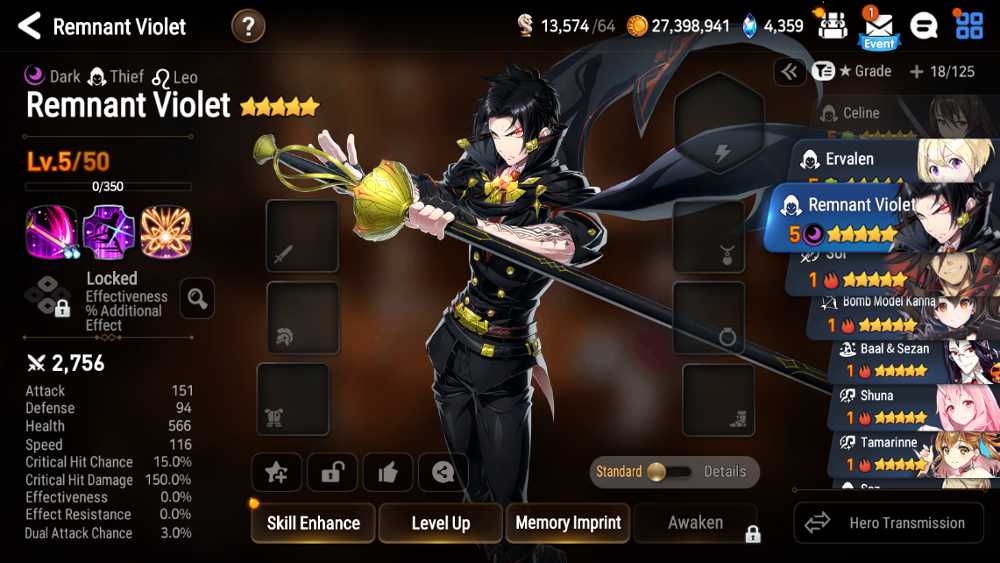 Global Fresh Starter 18 SSR 100+ Summons Remnant Violet Tamarinne ...