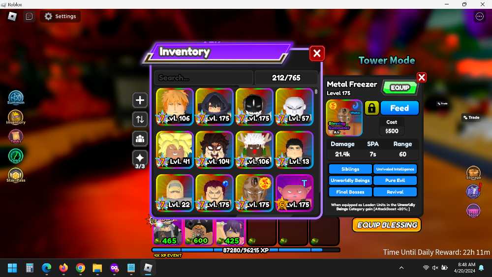 100% [Fast] [ASTD] Level 233 | 11 7* units | Ombra(175) | Eyezen (Final ...