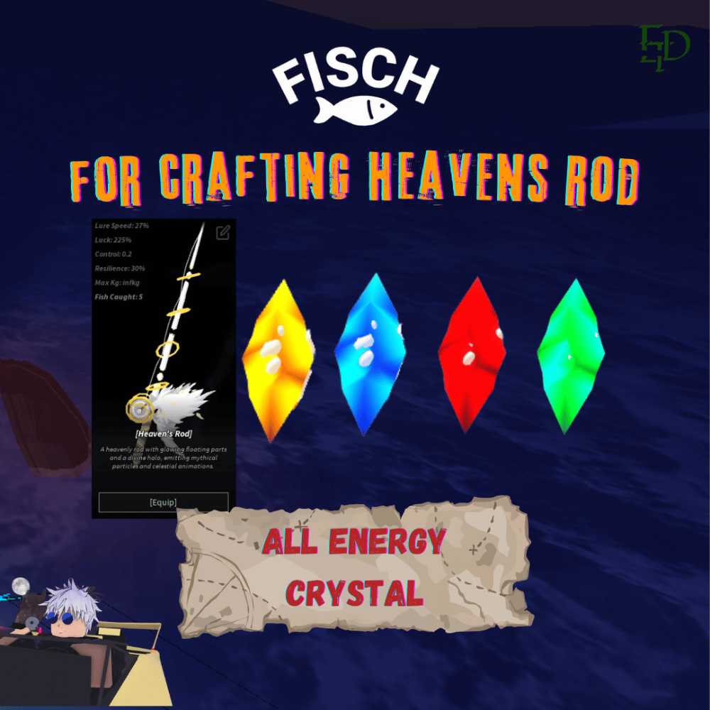 Roblox Fisch | All Energy Crystal | For Crafting Heaven Rod - Fast Delivery