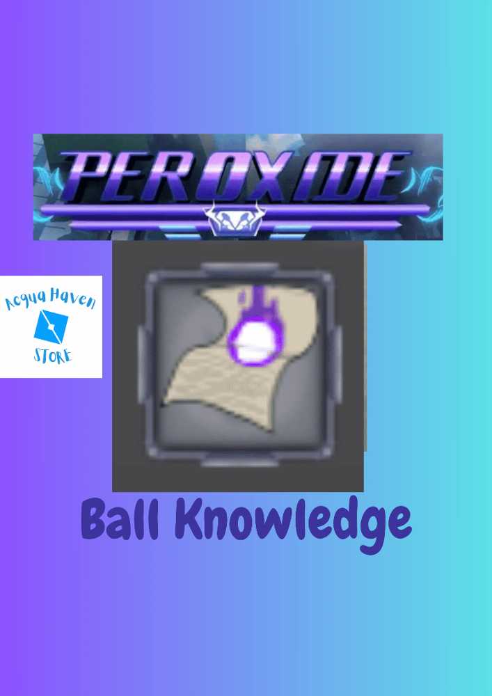 Reiatsu Ball Knowledge (Skill) - Peroxide - Roblox