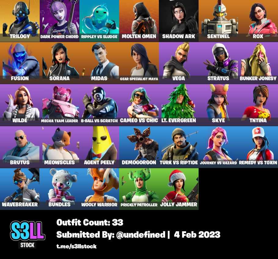 33 SKINS - DEMOGORGON - MOLTEN OMEN - SORANA - MIDAS - SHADOW ARK ...