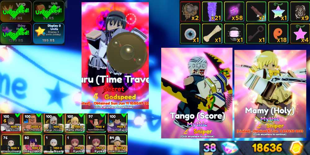 [Homuru Godspeed]Anime Adventures| 15 Mythic Units | Unverified Account ...