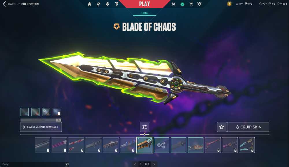 EU | Blade of Chaos, Araxys Vandal, Forsaken Vandal, Neo Frontier ...