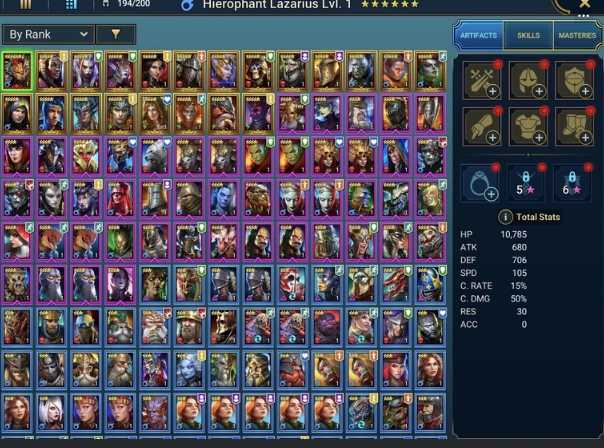 [Mythical Starter] Hierophant Lazarius - Tuhanarak - Blind Seer ...