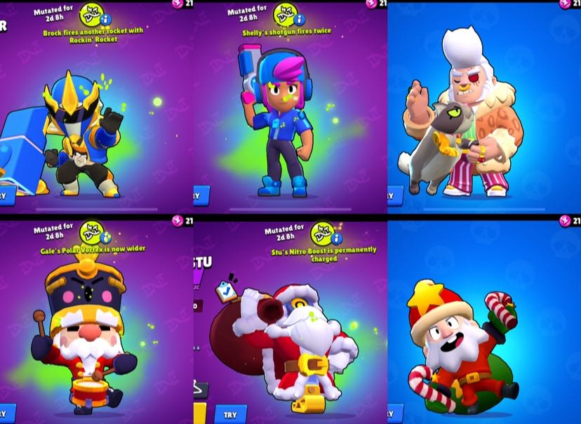 SHELLY STARS WITH 8 Legendary 33K Trophies 71/79 BRAWLS WITH SANTA MIKE ...