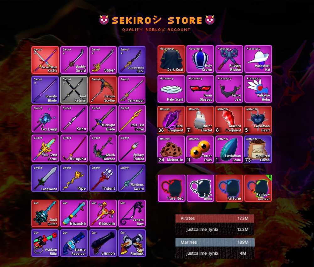 Blox Fruit | 12M Pirate Bounty + Mythical Scroll + 6 Race V4 + All ...