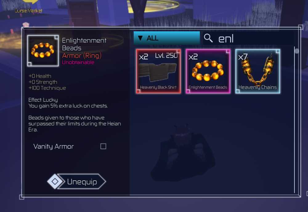 Jujutsu Infinite Unobtainable Enlightenment Beads