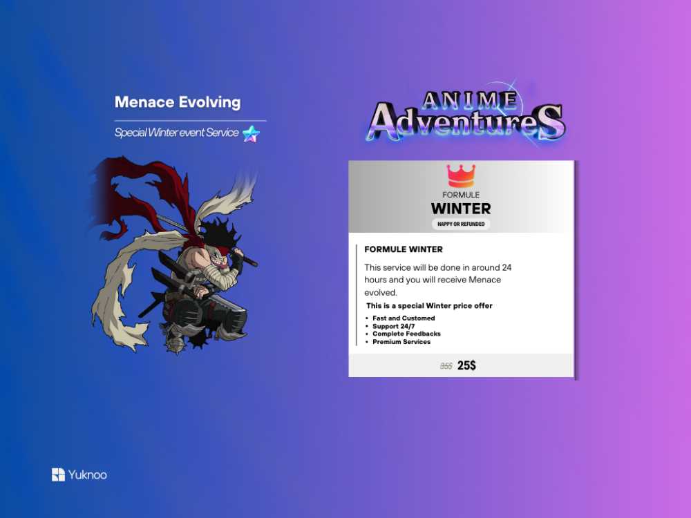 Anime Adventures - Menace Terror Service (READ DESCRIPTION BEFORE BUYING)