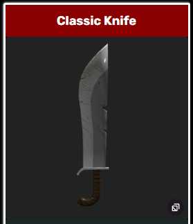 CLASSIC KNIFE - [MM2 - MURDER MYSTERY 2 - ROBLOX]