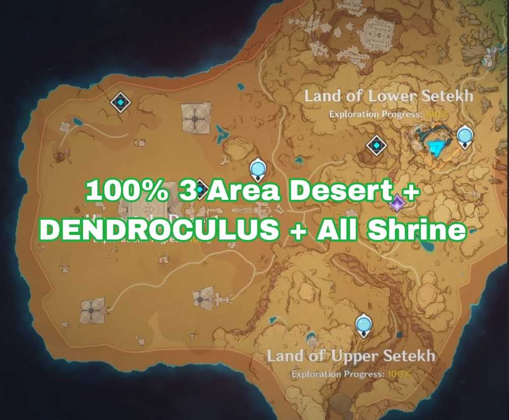 100% Explore Sumeru Forest+Desert+Hadramaveth+ New Map 3.6 + Lv Max ...